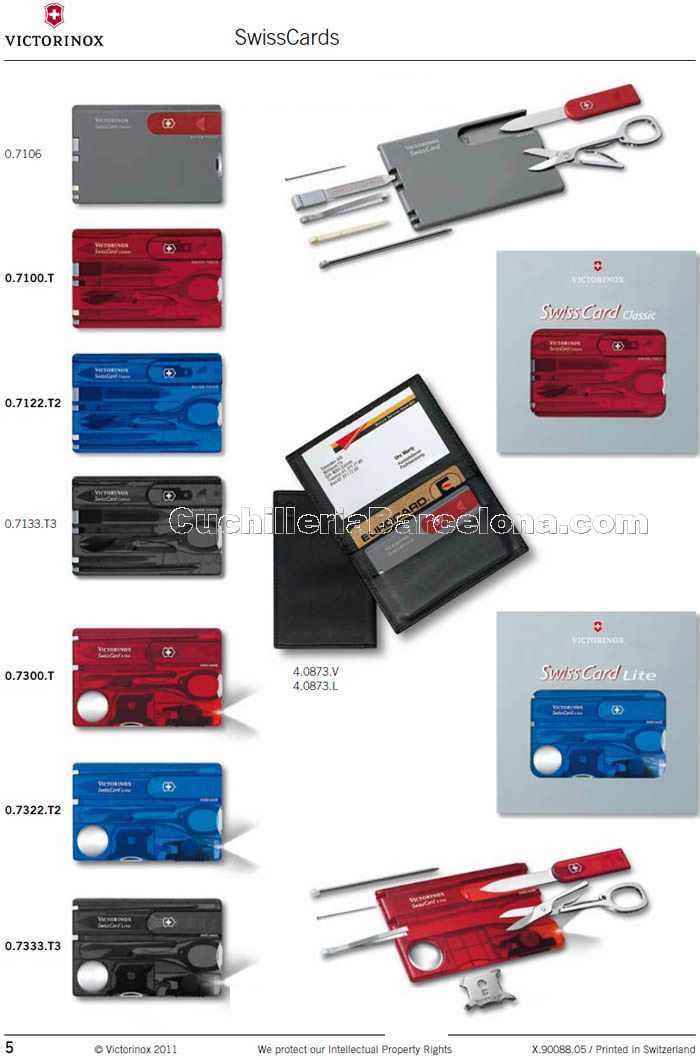 TARJETAS MULTIUSOS Victorinox